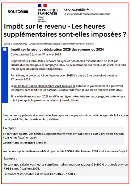 IMPÔTS 2025 TABLEAUX DE DÉCLARATION DES REVENUS 2024