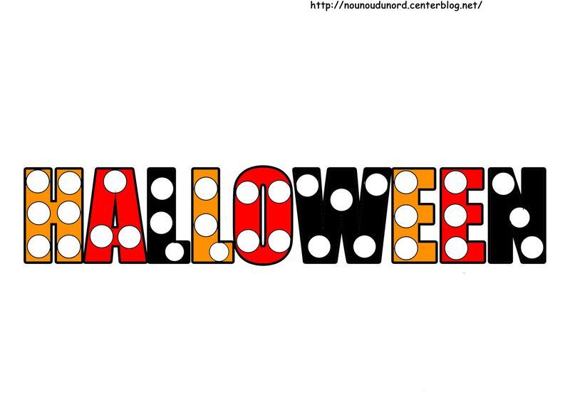 écriture halloween POUR GOMMETTE