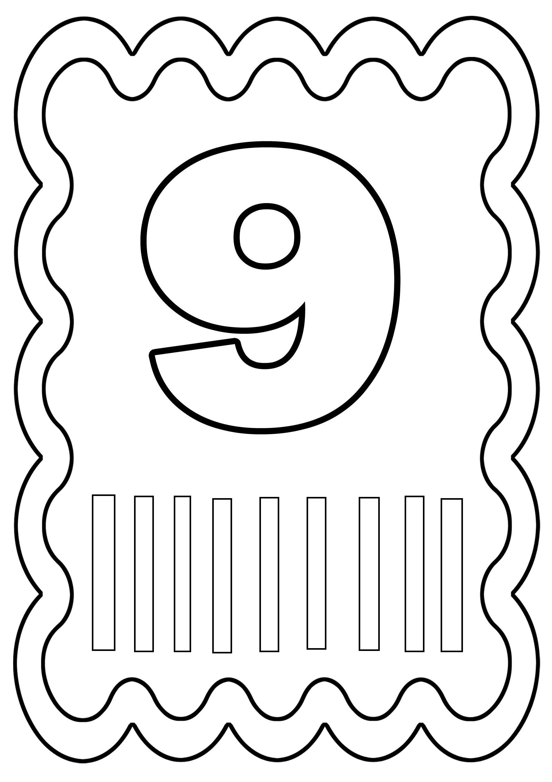 coloriage chiffres de 0 a 10 - Page 2