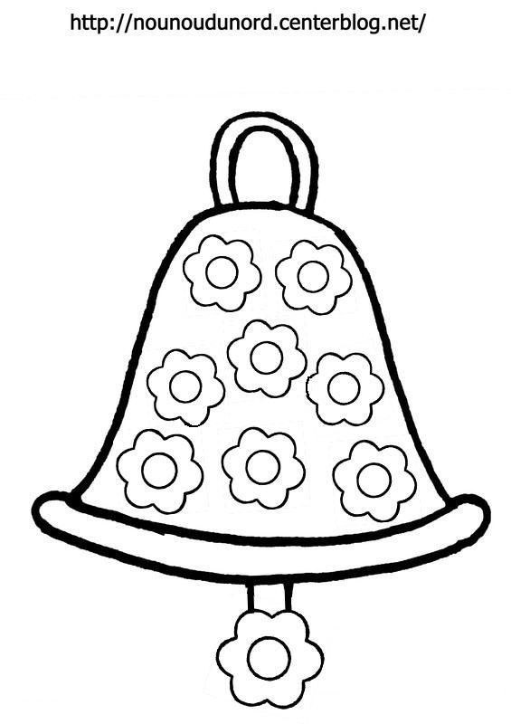 coloriage paques cloches