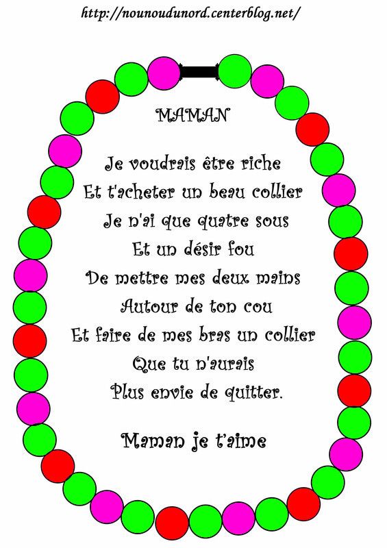 poemes fete des meres mamies