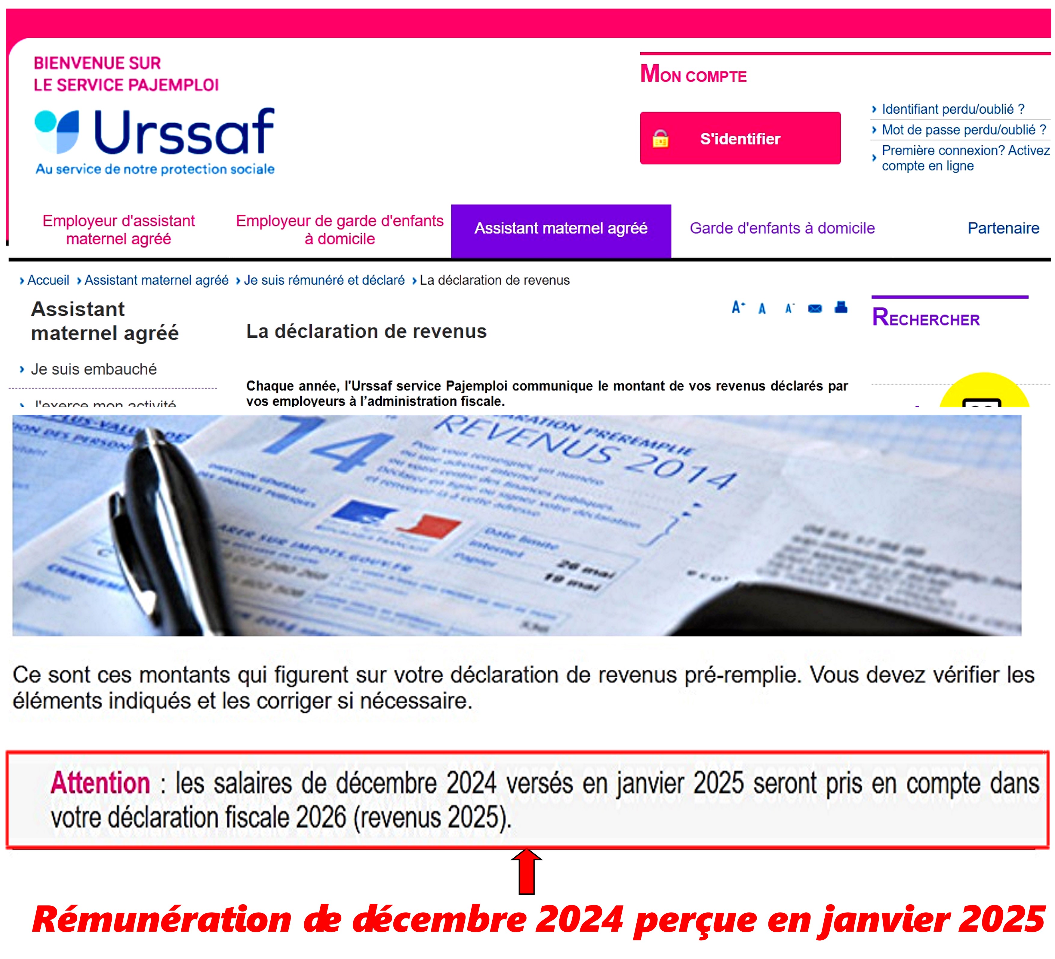 IMPÔTS 2025 TABLEAUX DE DÉCLARATION DES REVENUS 2024