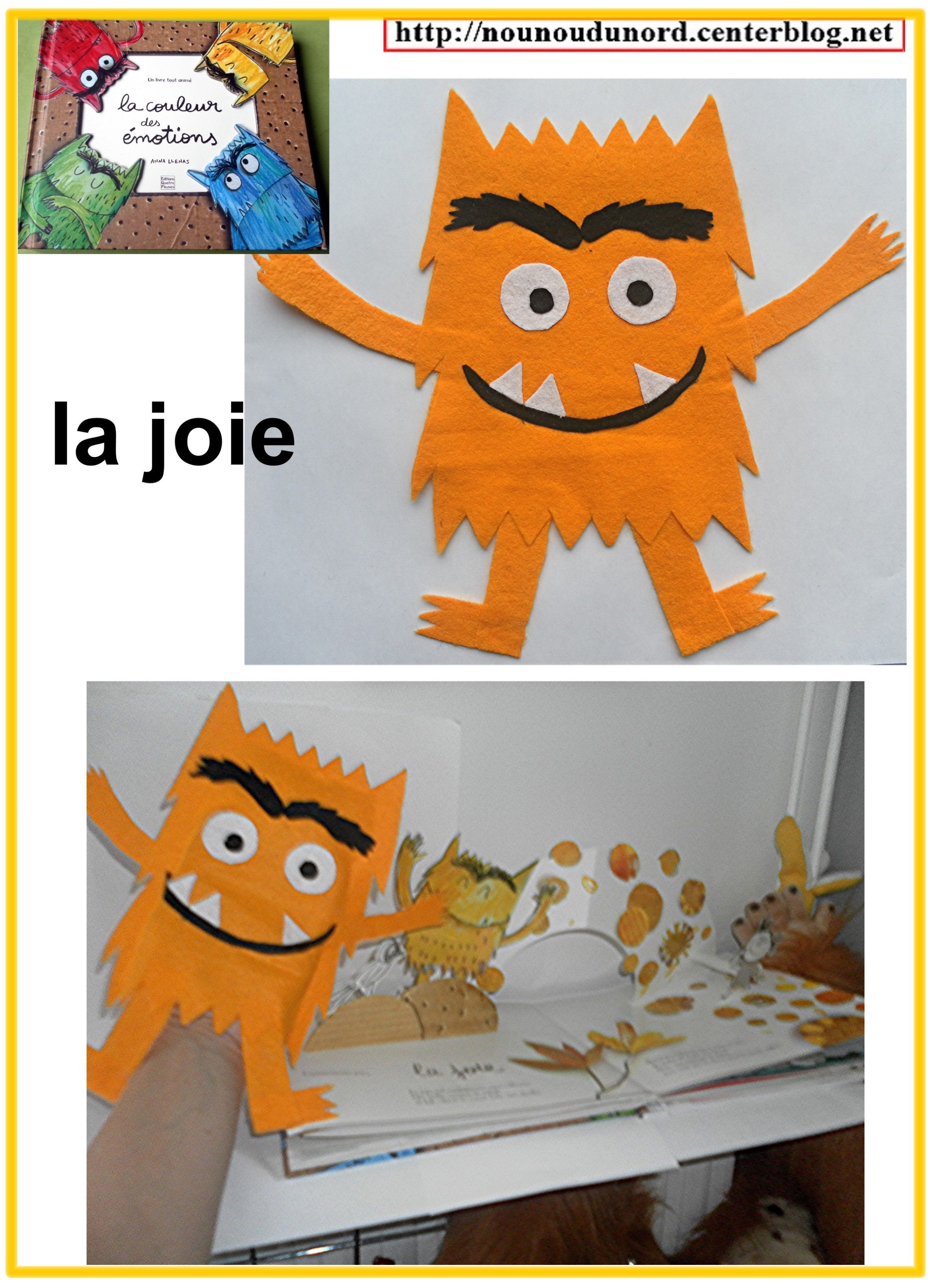 Livre la couleur des émotions et les monstres de couleur